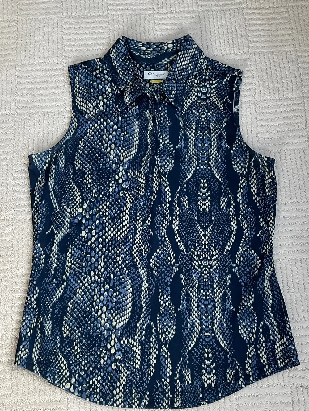 Greg Norman Collection | Tops | Greg Norman Snake Print Golf Top | Poshmark